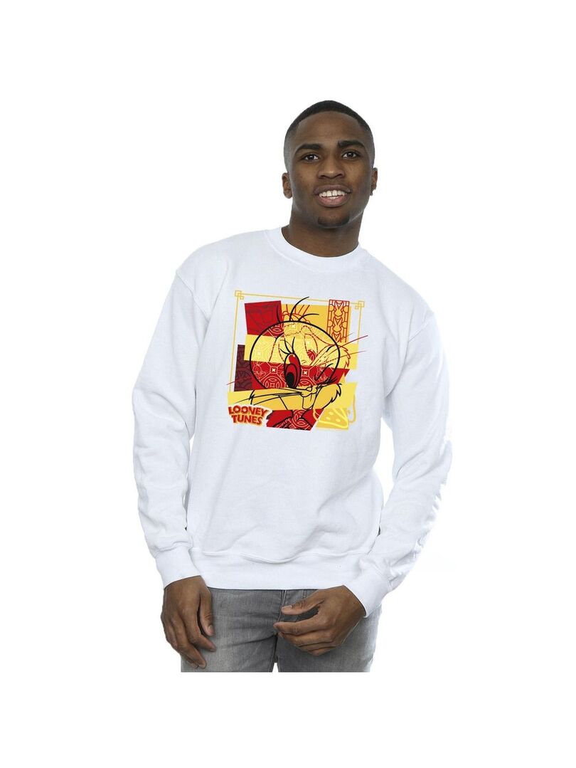 Looney Tunes - Sweat TWEEDAY RABBIT NEW YEAR - Blanc - Kiabi - 44.99€