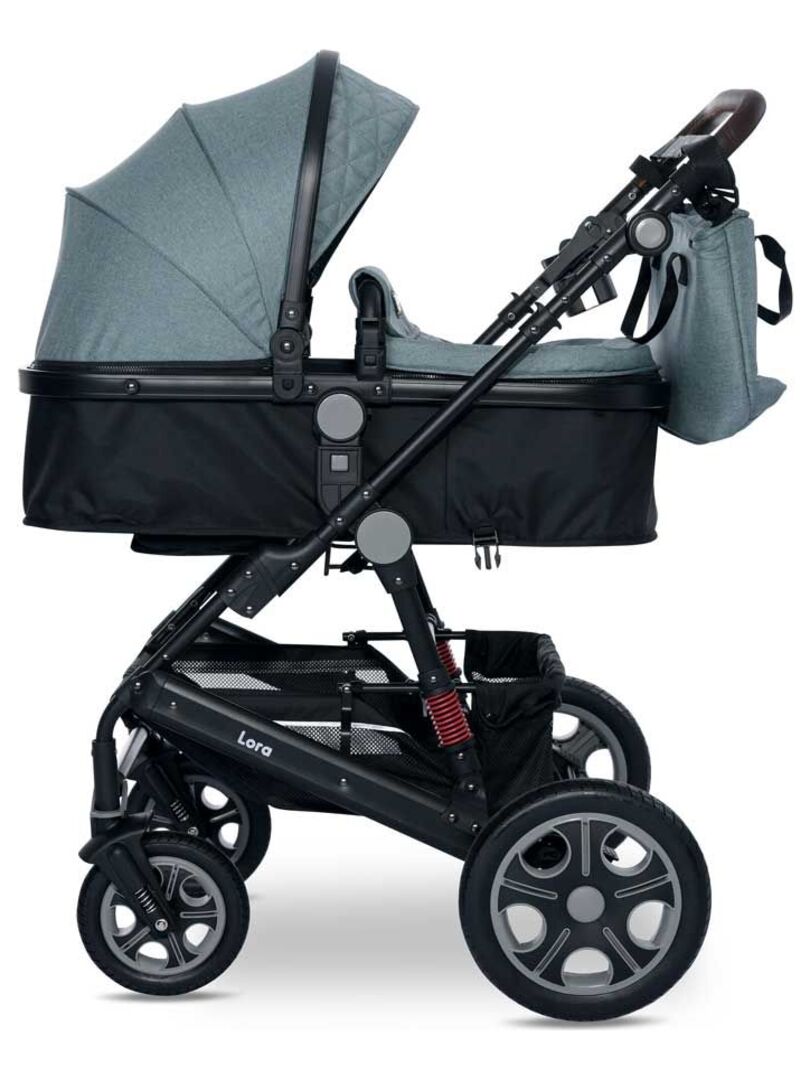 LORELLI - Poussette combinée trio 3 en 1 - siège auto 0m – nacelle – dès la naissance – jusqu’à ...