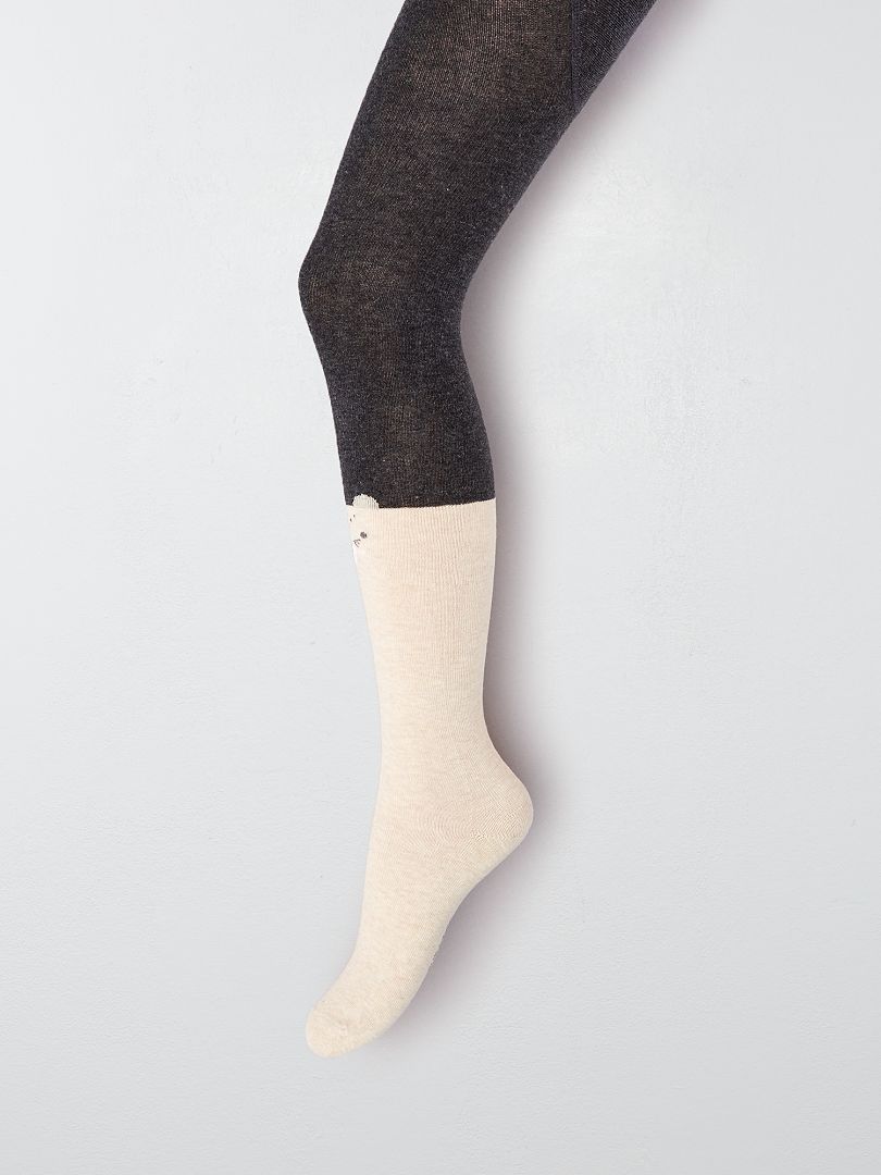 Lot 2 paires de collants - beige - Kiabi - 9.00€