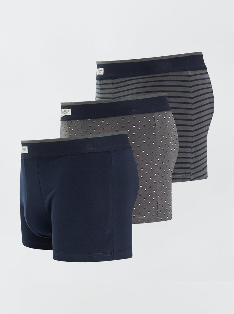 Lot 3 boxers stretch - VERT - Homme - 7.15€ - Kiabi