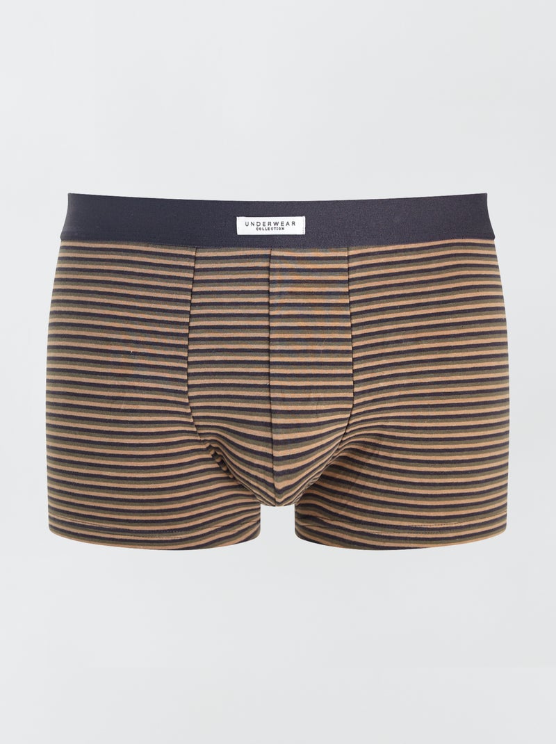 Lot 3 boxers stretch - Vert/jaune - 4.80€ - Kiabi