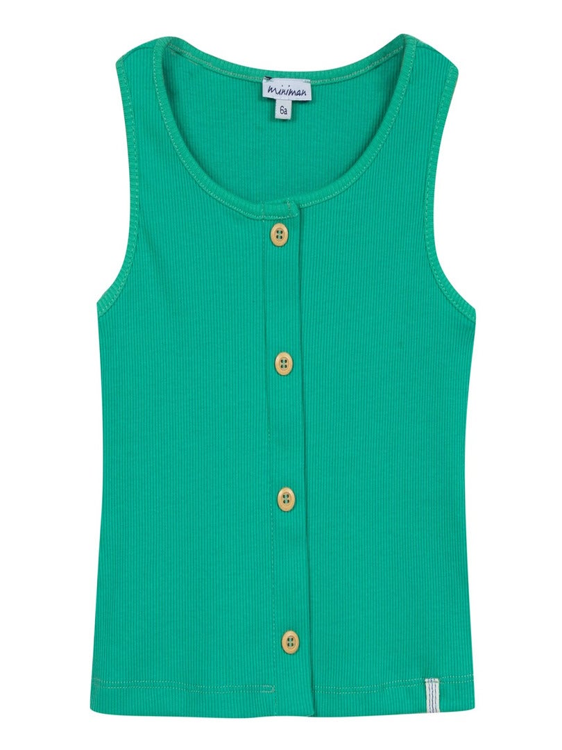 Lot De 2 Débardeurs Oeko-tex Imprimé Floral Et Maille Côtelée 'miniman ...