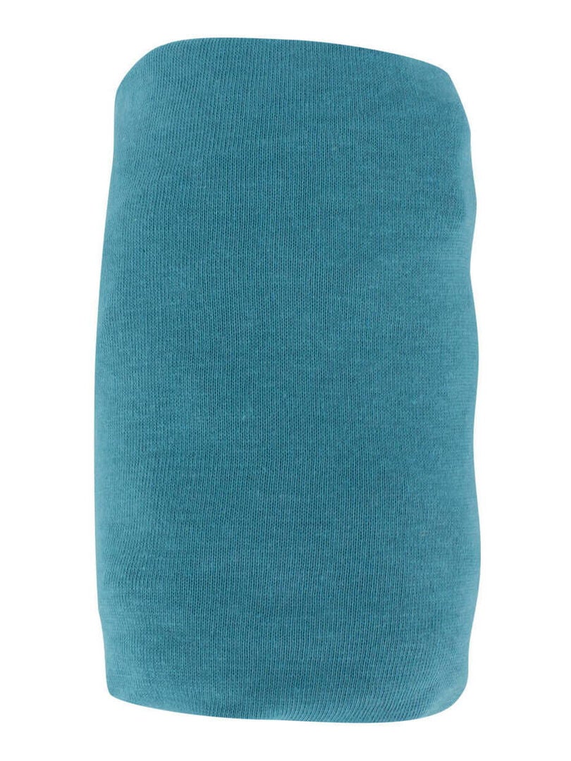 Lot De 2 Draps Housses Unis 60x120 Cm Tropical Blanc Bleu Turquoise