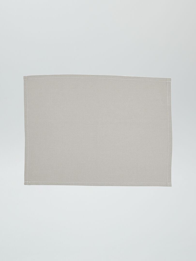 Lot de 2 sets de table unis - Beige - Kiabi - 5.00€