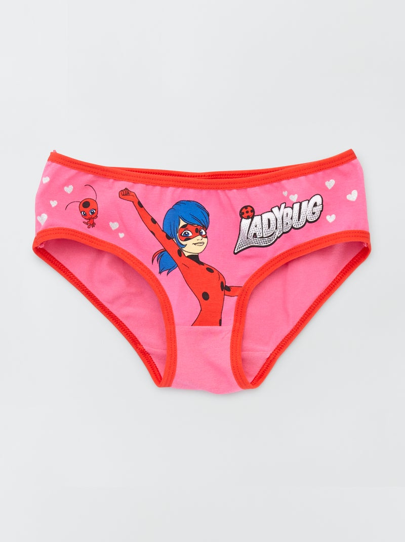 Lot de 2 shorties 'Miraculous' - rose/gris - Kiabi - 3.50€