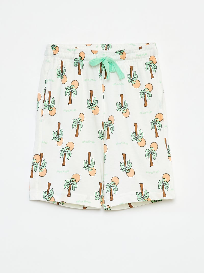 Lot de 2 shorts colorés - BLANC - Garçon - 6.40€ - Kiabi