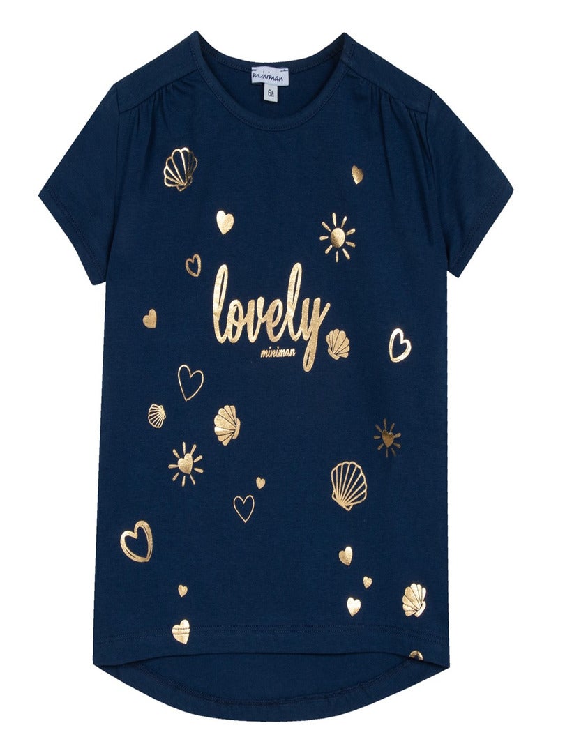 Lot De 2 T-shirts Manches Courtes Oeko-tex Motifs Imprimés 'miniman ...