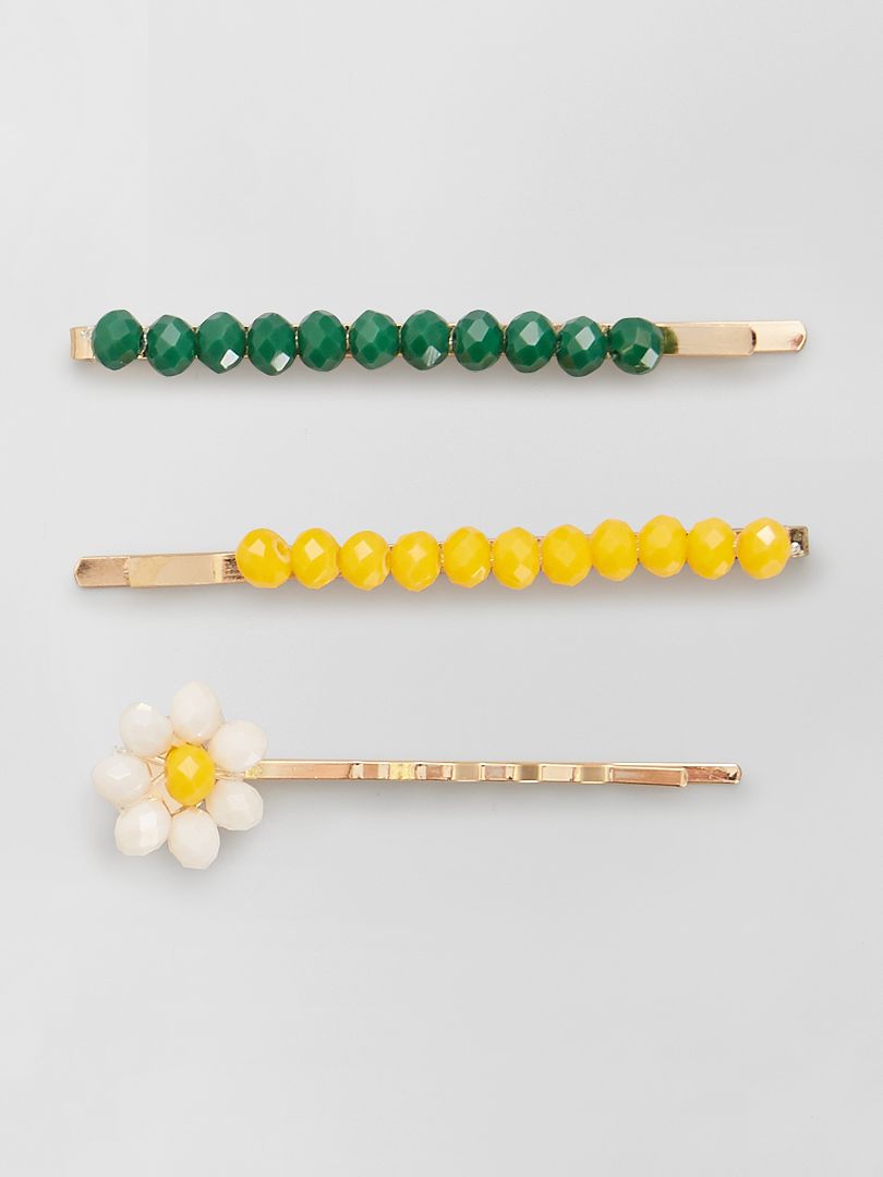 Lot de 3 barrettes - multicolore - Kiabi - 2.50€