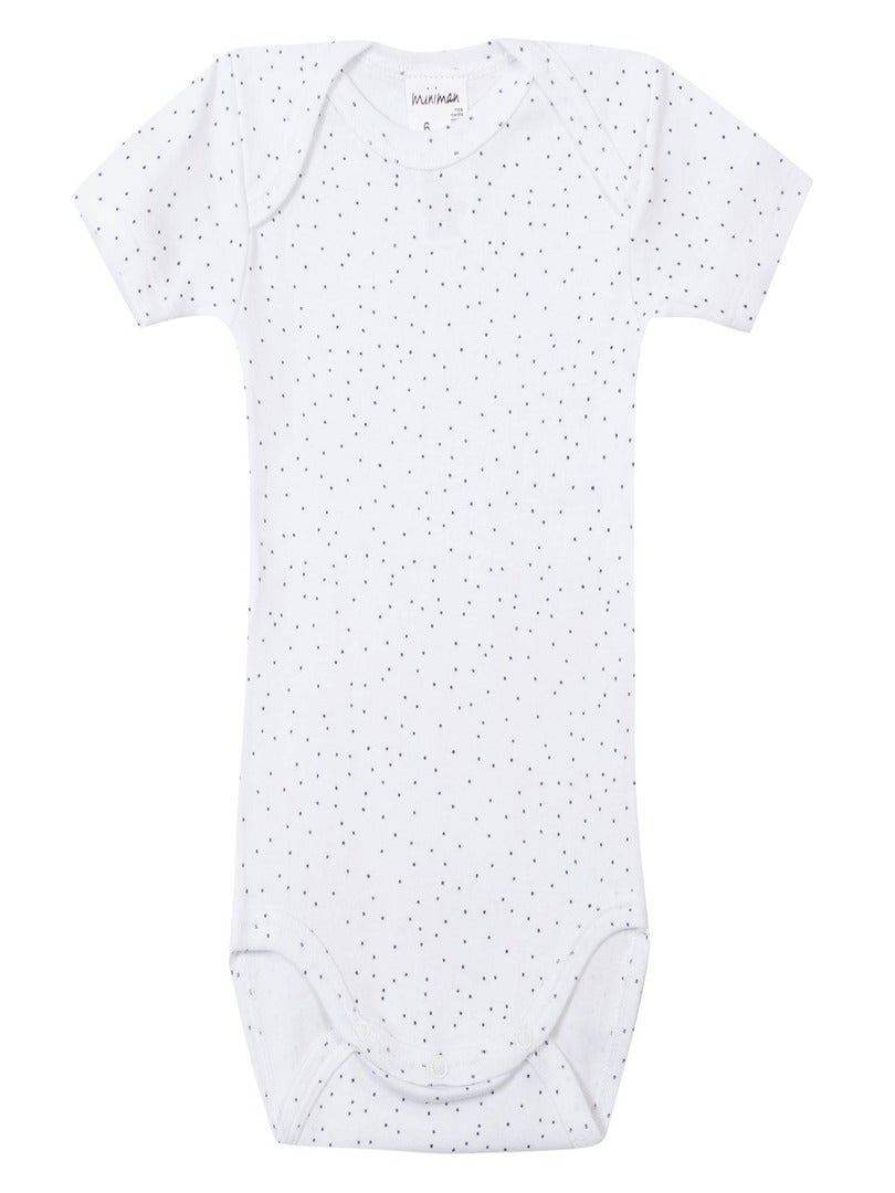 Lot De 3 Bodies Manches Courtes Oeko-tex 'miniman' - Rose - Kiabi - nu€