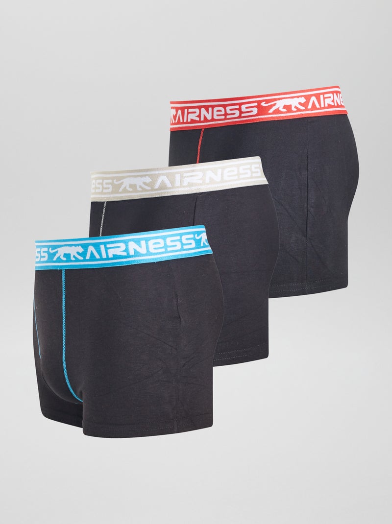 Lot de 3 boxers 'Airness' - Noir - 15.00€ - Kiabi