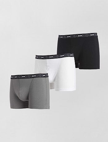 Boxer homme uni : coton et par lot - Kiabi