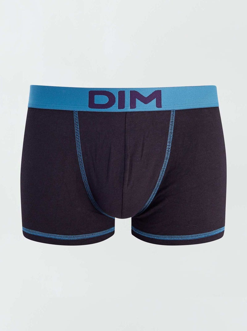 Lot de 3 boxers coton stretch Mix and colors 'DIM' - noir - 24.00€ - Kiabi