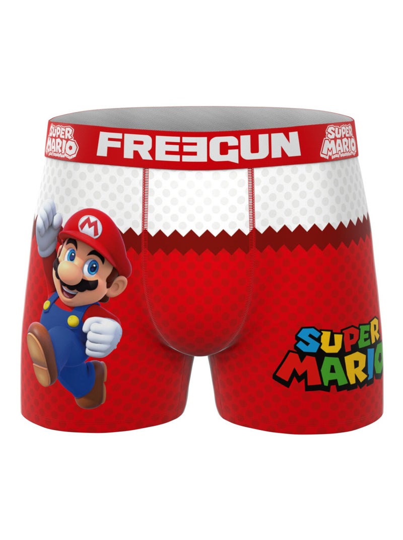 Lot de 3 boxers enfant Super Mario Bros Freegun - Rouge - Garçon - 21. ...