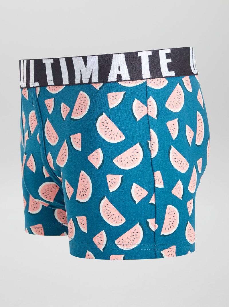 Lot de 3 boxers fantaisie - Rose/vert - 13.00€ - Kiabi