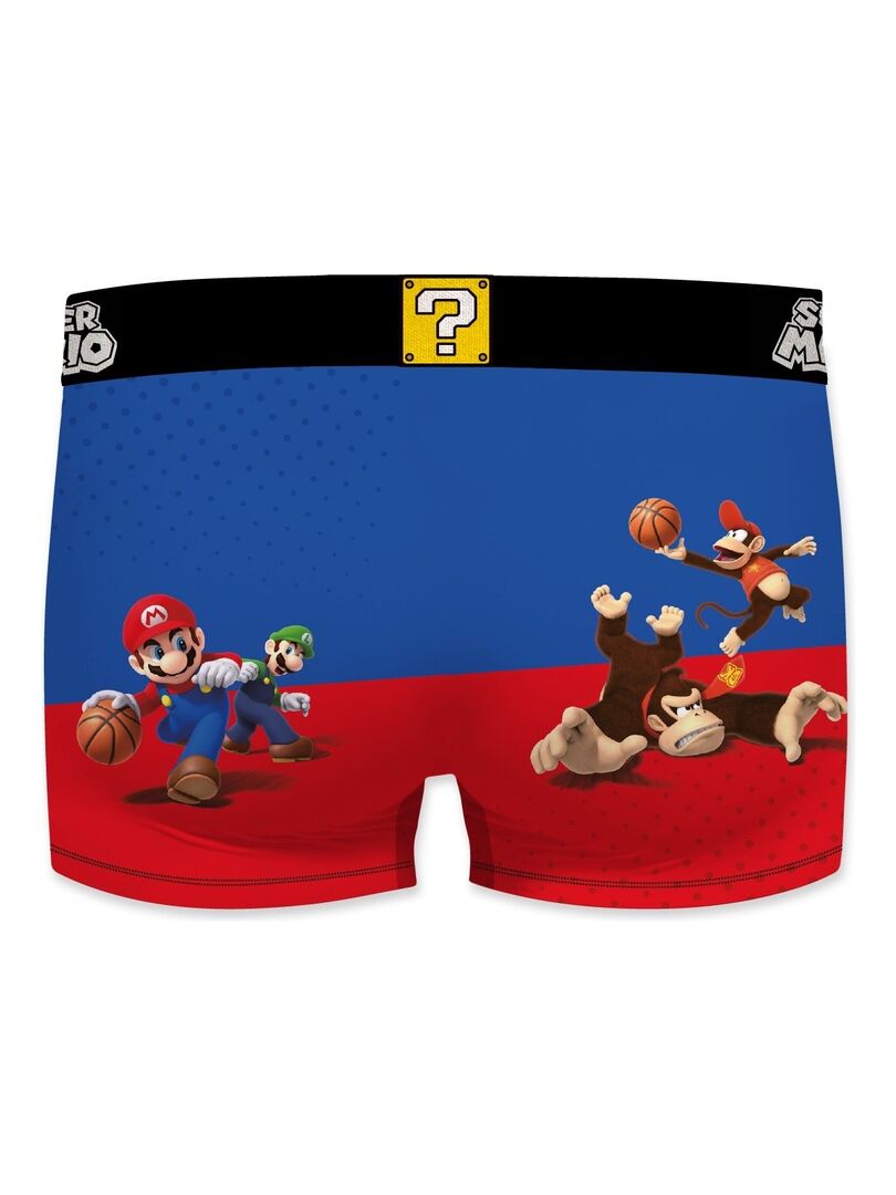 Lot de 3 Boxers garçon Super Mario Freegun - Rouge - Kiabi - nu€