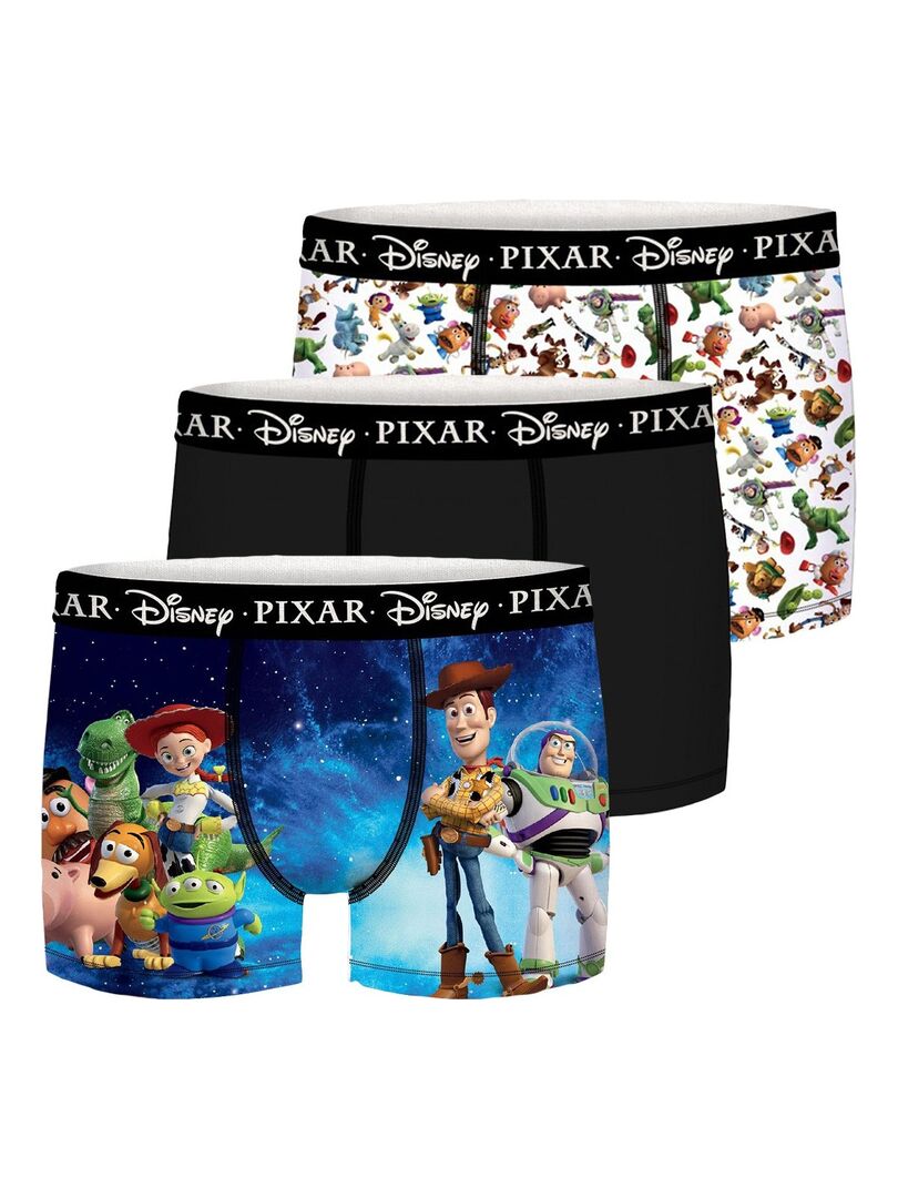 Lot de 3 Boxers garçon Toy Story Team Toy Story - Noir - Kiabi - nu€
