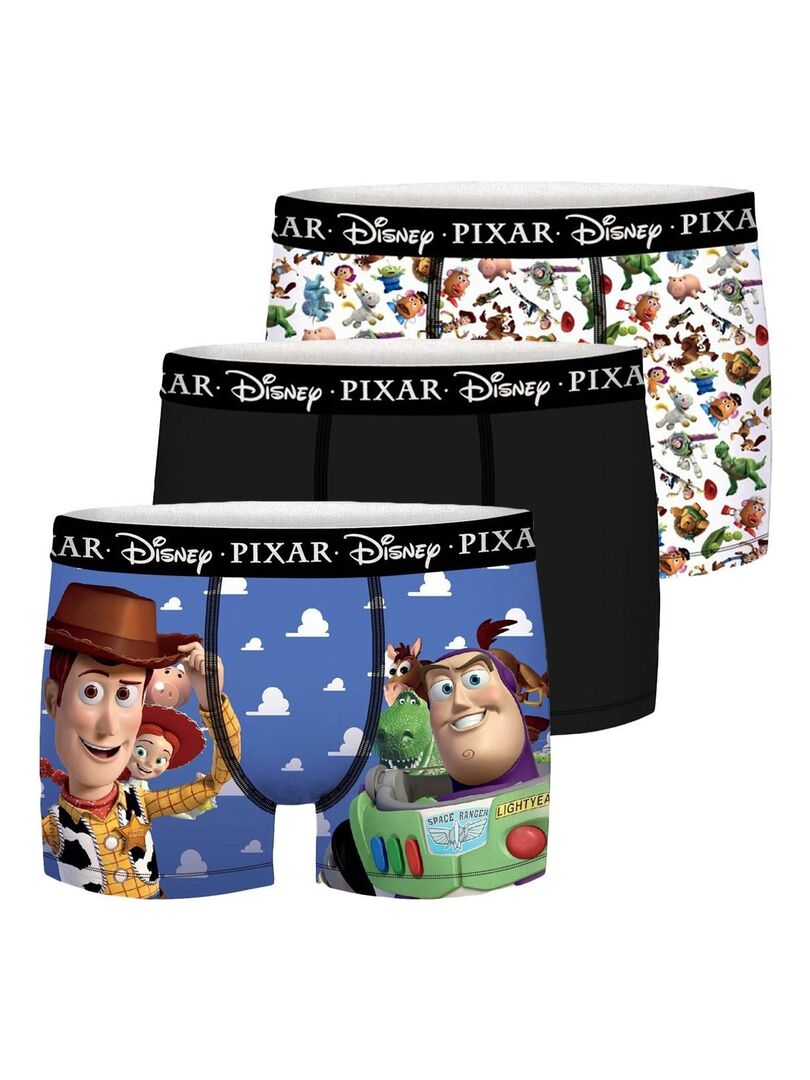 Lot de 3 Boxers garçon Toy Story Woody & Buzz Toy Story - Noir - Kiabi ...