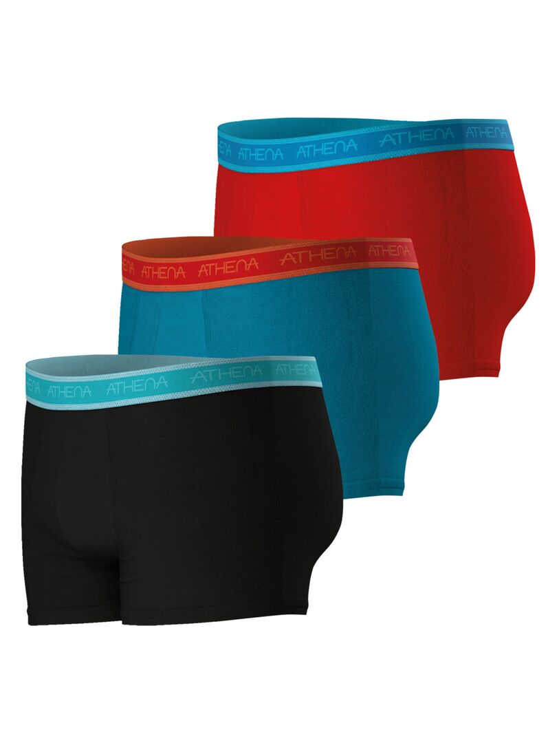 Lot de 3 boxers homme Easy Bio - Multicolore - Kiabi - nu€