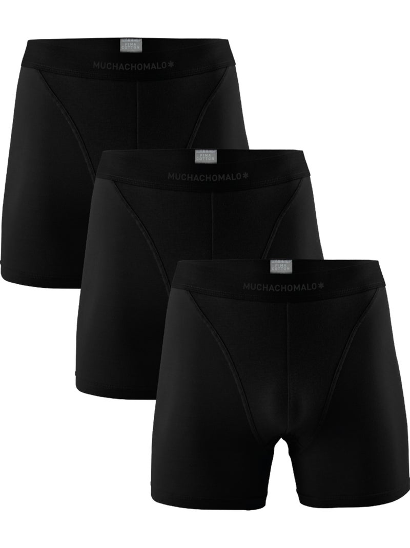 Lot de 3 boxers homme Muchachomalo - Noir - Homme - 57.95€ - Kiabi