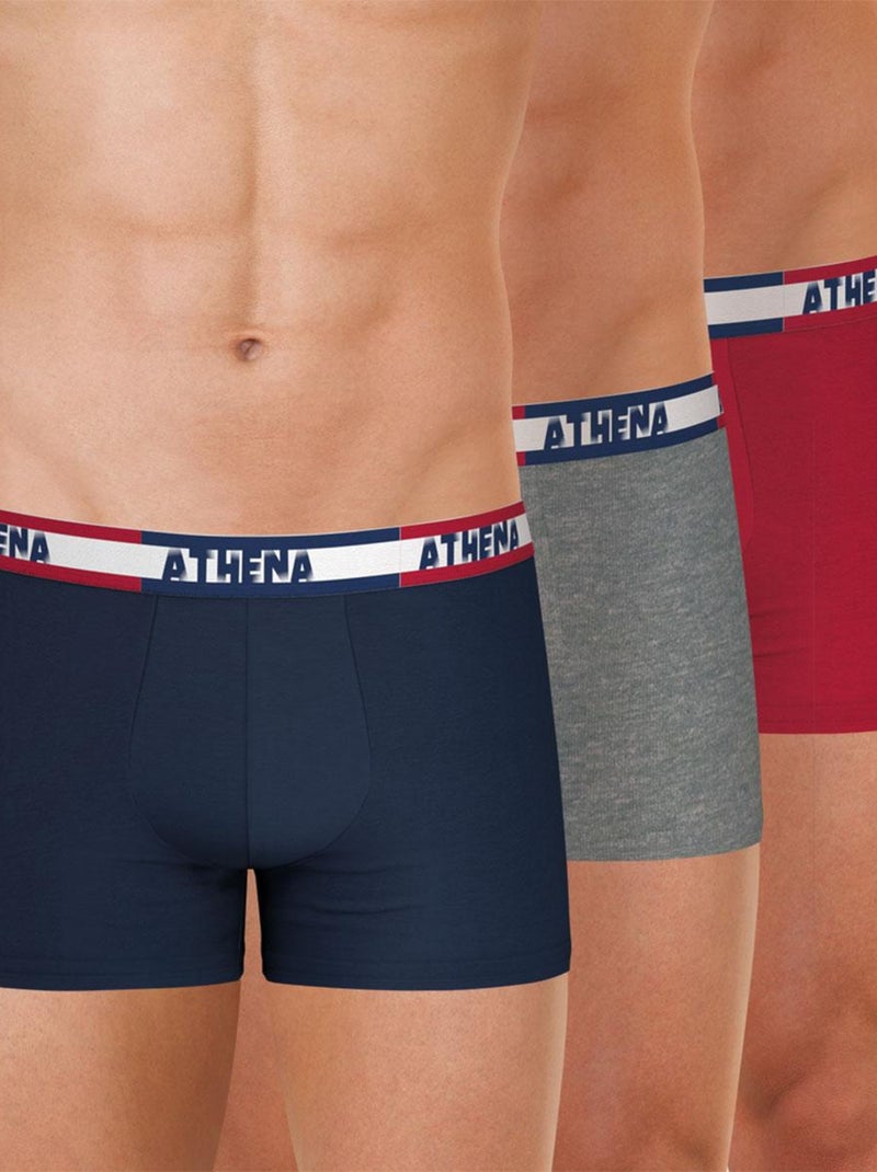 Lot de 3 boxers homme Supporter - Multicolore - Kiabi - nu€