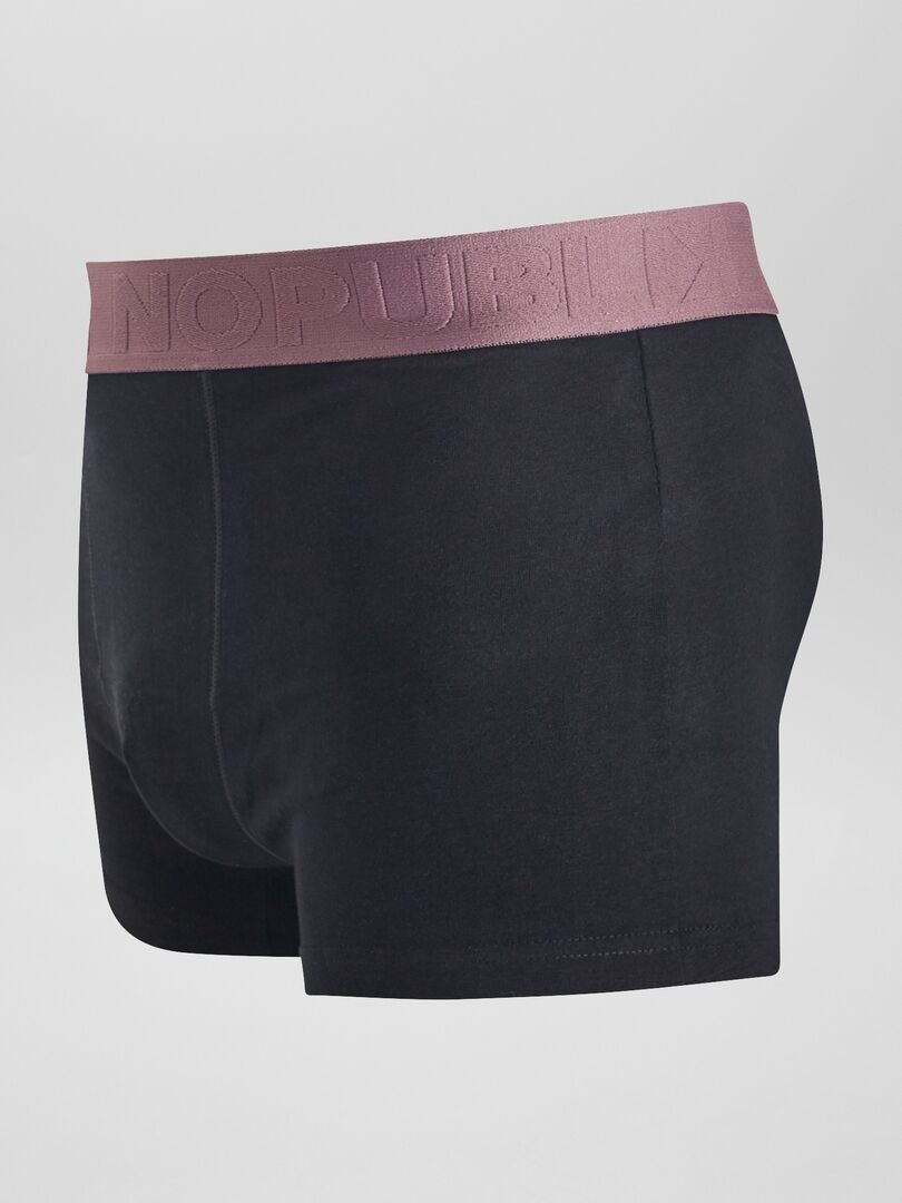 Lot de 3 boxers 'No Publik' - Noir - Kiabi - 16.00€
