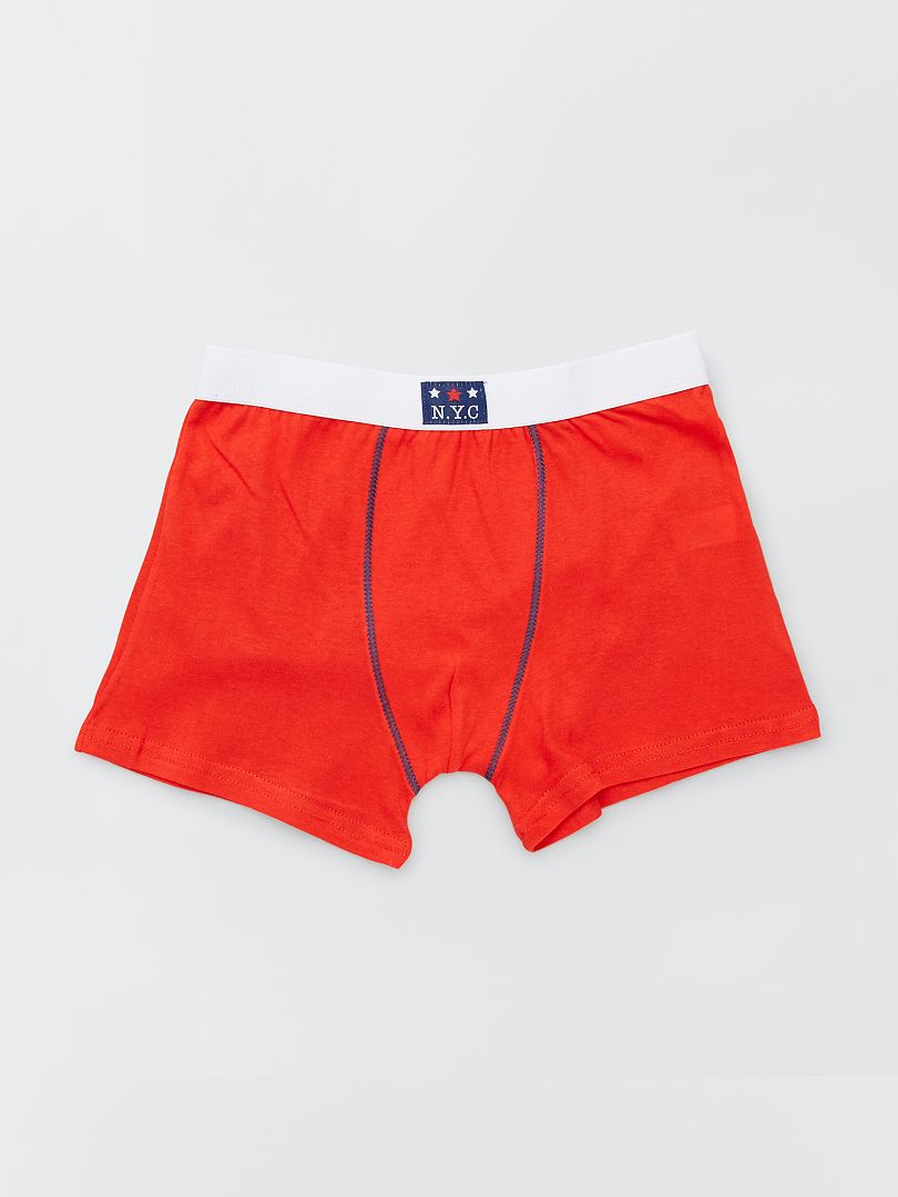 Lot de 3 boxers - rouge - Kiabi - 8.00€