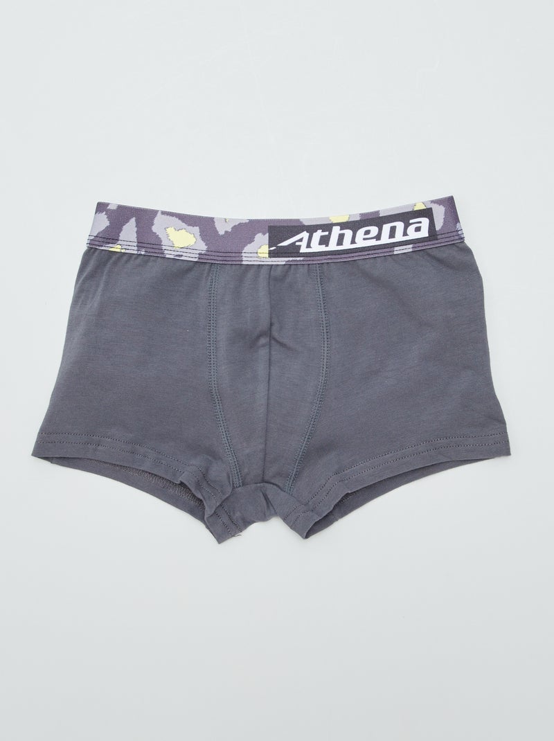 Lot de 3 boxers stretch 'Athena' - Noir - Kiabi - 18.00€