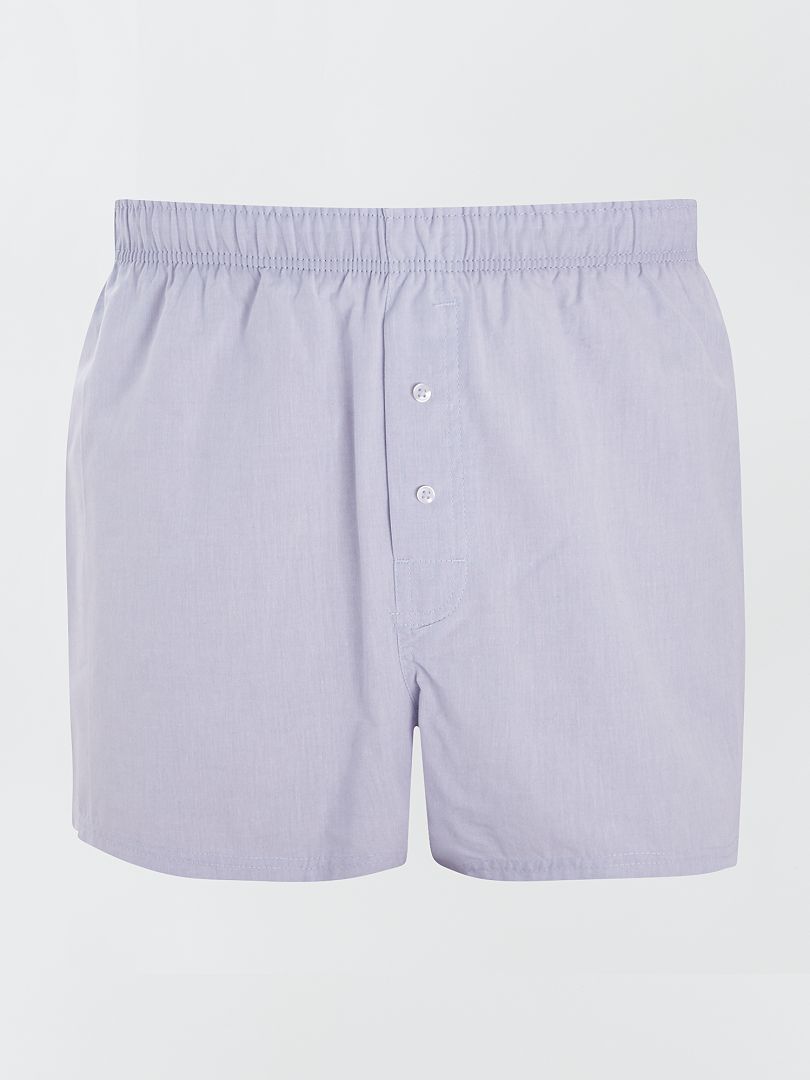 Lot de 3 caleçons pur coton - bleu - Kiabi - 14.00€