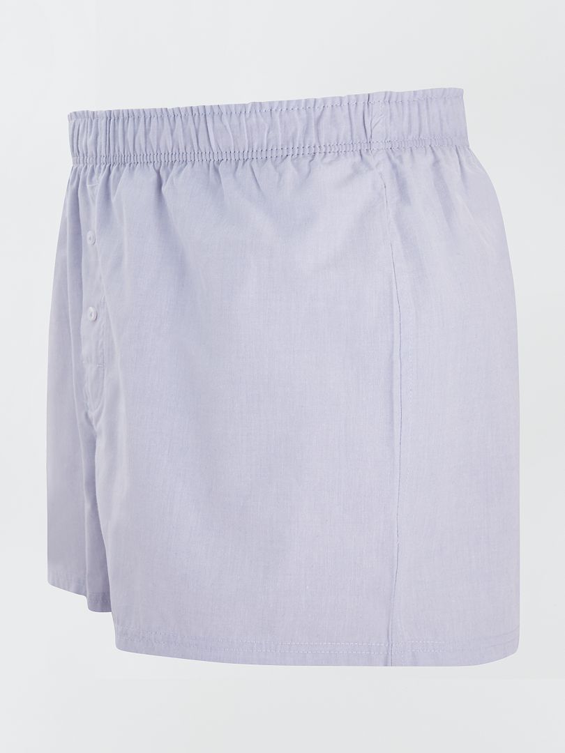 Lot de 3 caleçons pur coton - bleu - Kiabi - 14.00€