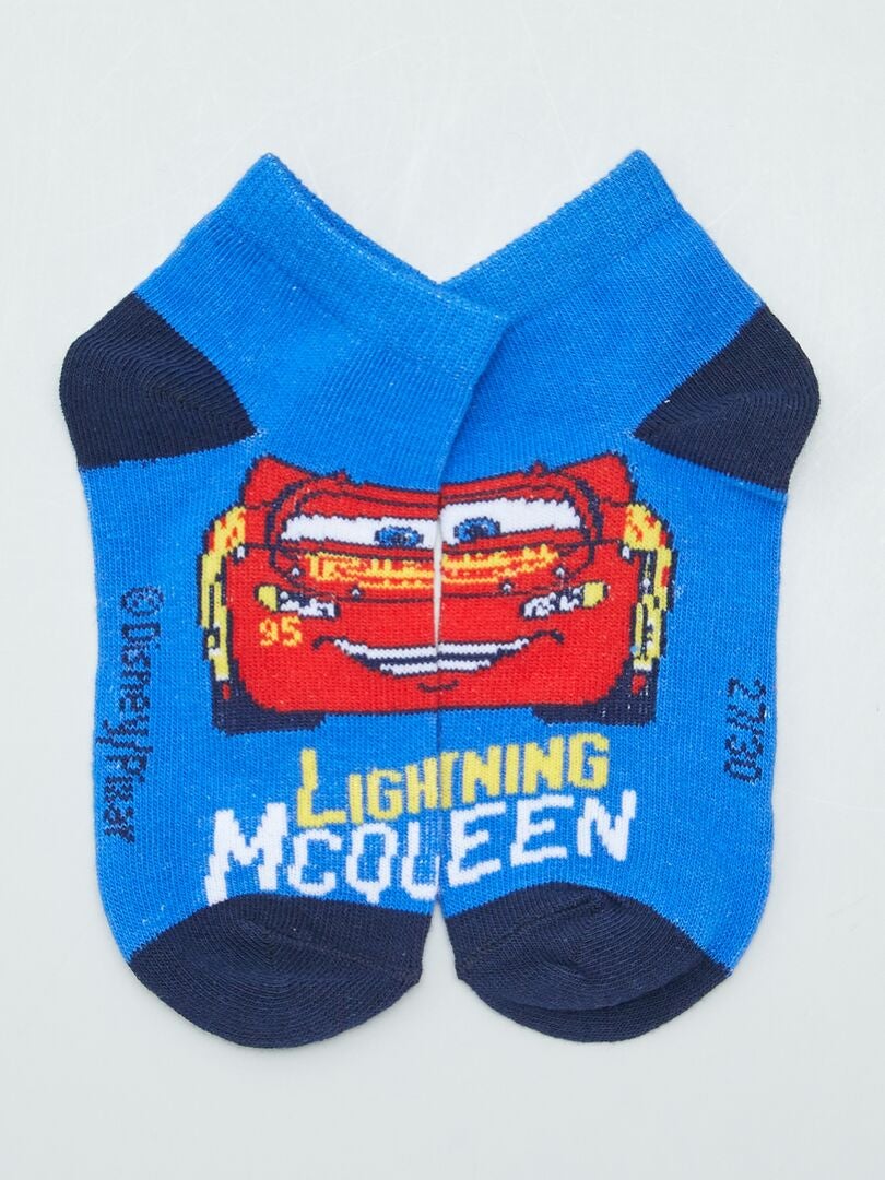 Lot de 3 chaussettes 'Cars' - Rouge/bleu - Kiabi - 5.00€