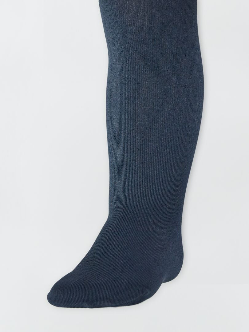 Lot de 3 collants fins - Bleu/bleu clair/beige - Kiabi - 3.00€