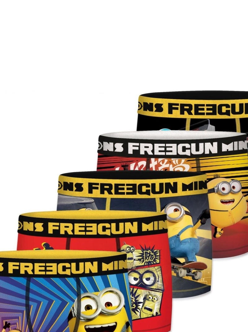 Lot de 5 Boxers homme Les Minions Despicable Me Freegun - Rouge - Kiabi ...