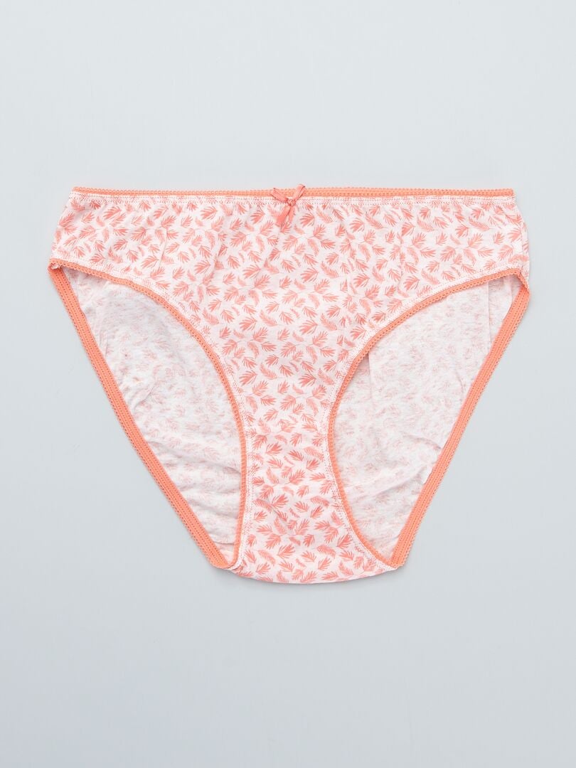 Lot de 5 culottes imprimés exotique - Multicolore - Kiabi - 9.00€