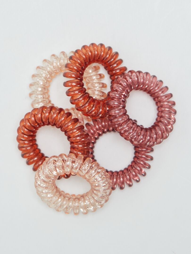 Lot de 6 chouchous tortis - Rose - Kiabi - 2.50€