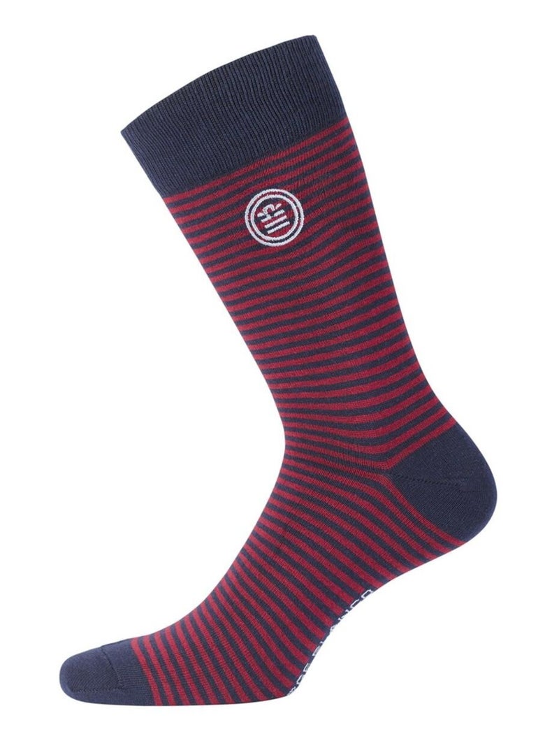 Lot de 6 Paires de Chaussettes de ville coton homme Serge Blanco ...