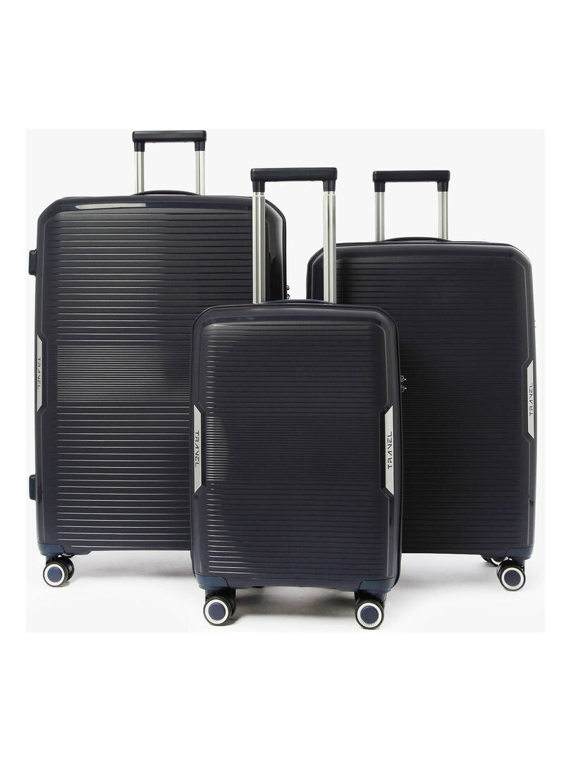 Lot De Valises Seoul Travel Polypropylene - Bleu marine - Kiabi - nu€