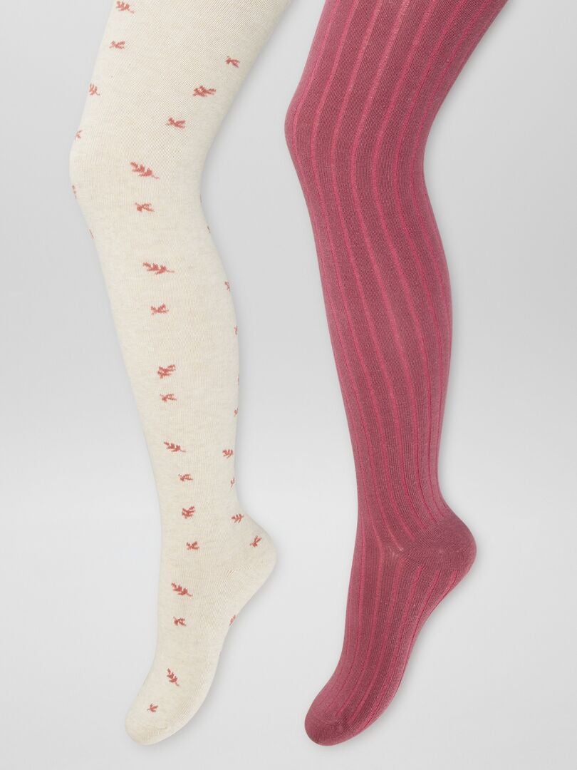 Lots de collants chauds - Beige - Kiabi - 10.00€