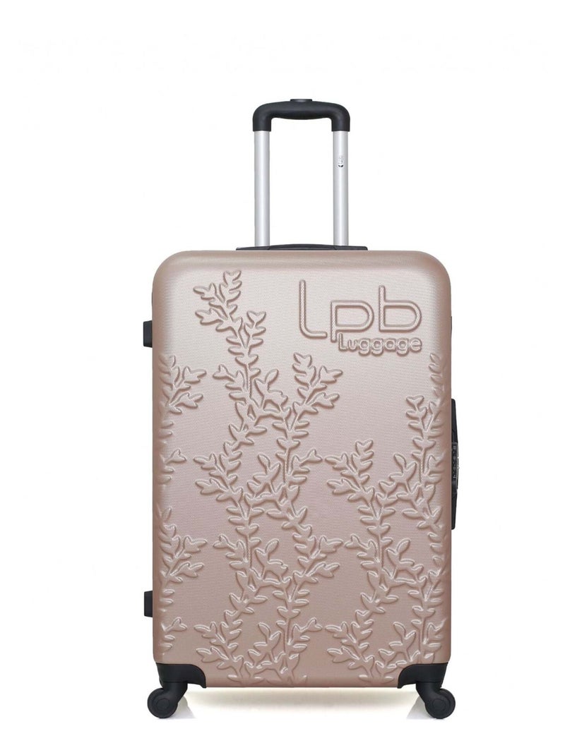 LPB LUGGAGE - Valise Grand Format NAIS 75 cm 4 Roues - Rose Métal - 0. ...