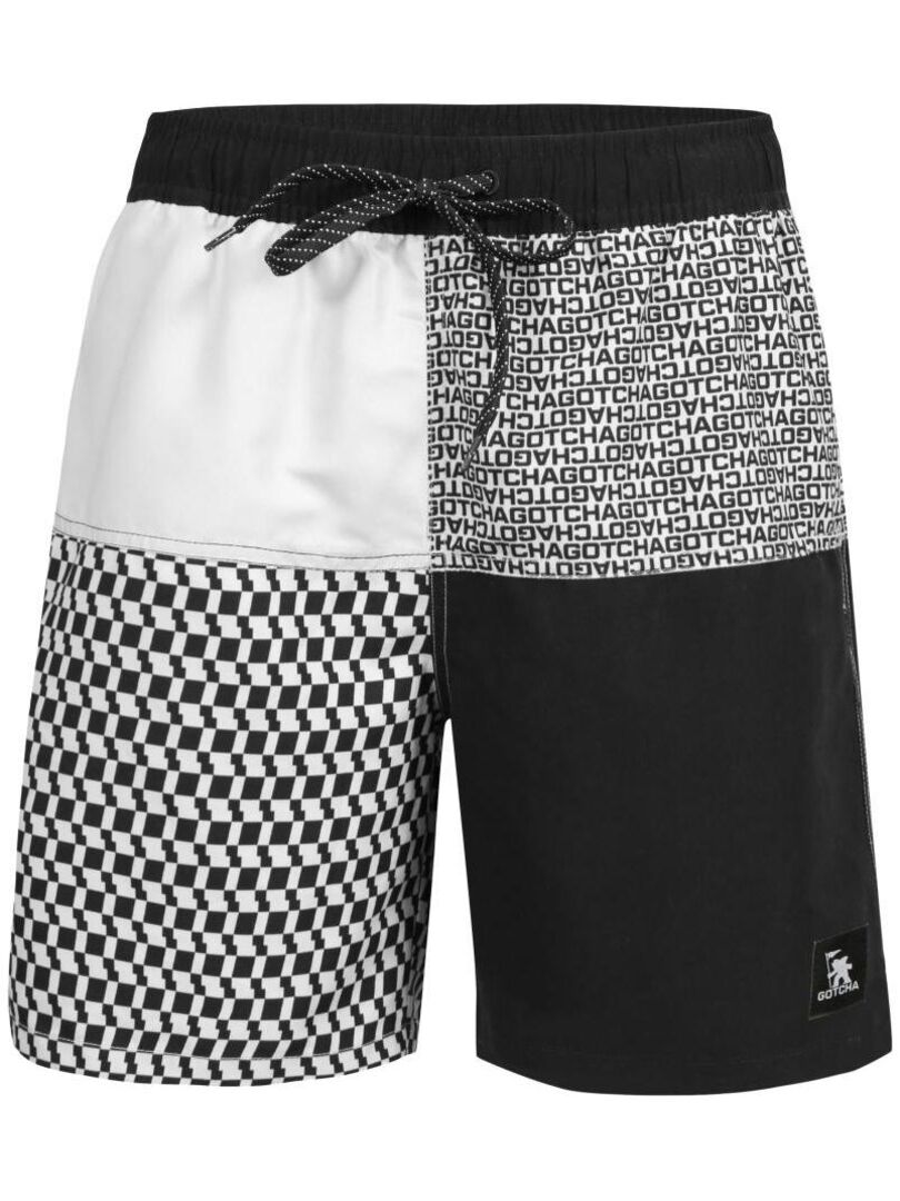 MAILLOT DE BAIN Polyester Grid Jms 17 - Noir - Kiabi - 30.10€
