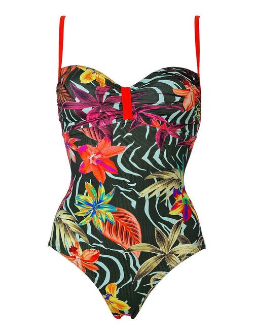 Maillot de bain 1 piece fleuri femme Maillot de bain 1 piece fleuri femme