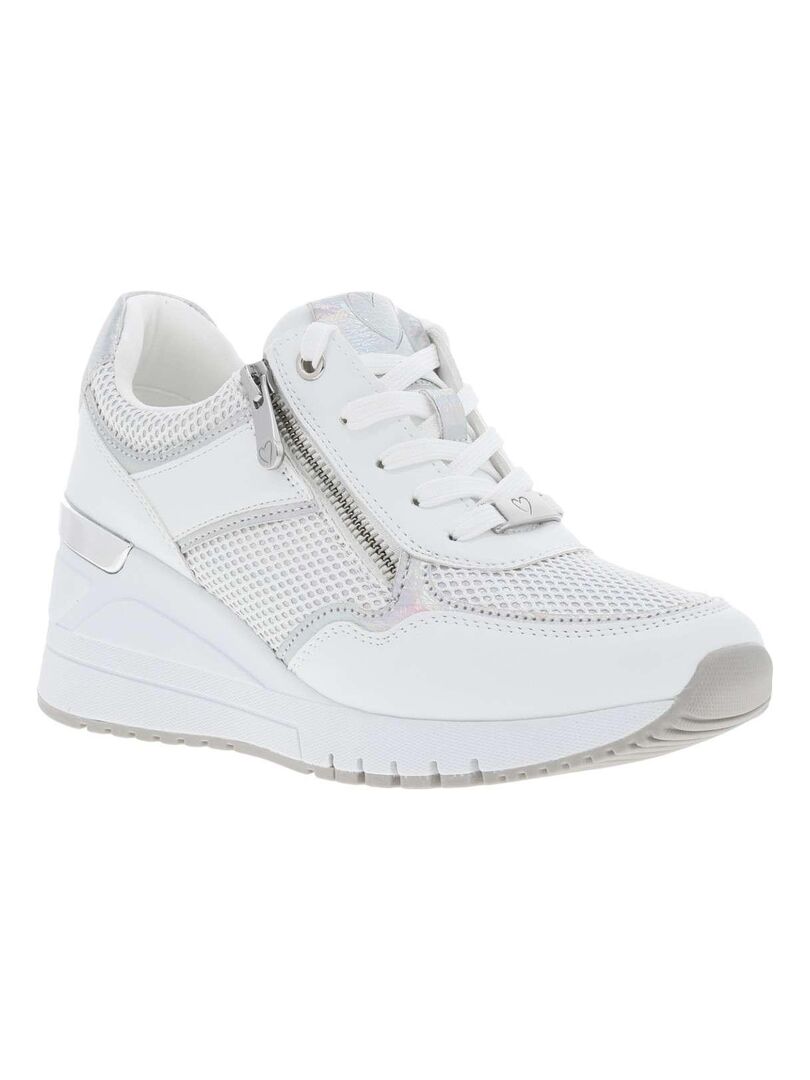 MARCO TOZZI - Baskets basses talon compensé haut - Blanc - Kiabi - 79.95€
