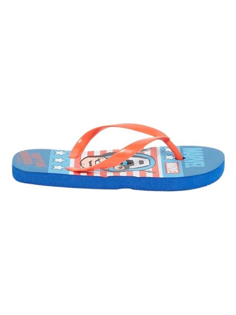 Marvel - Tong garçon imprimé Avengers - Bleu - Kiabi - 9.90€