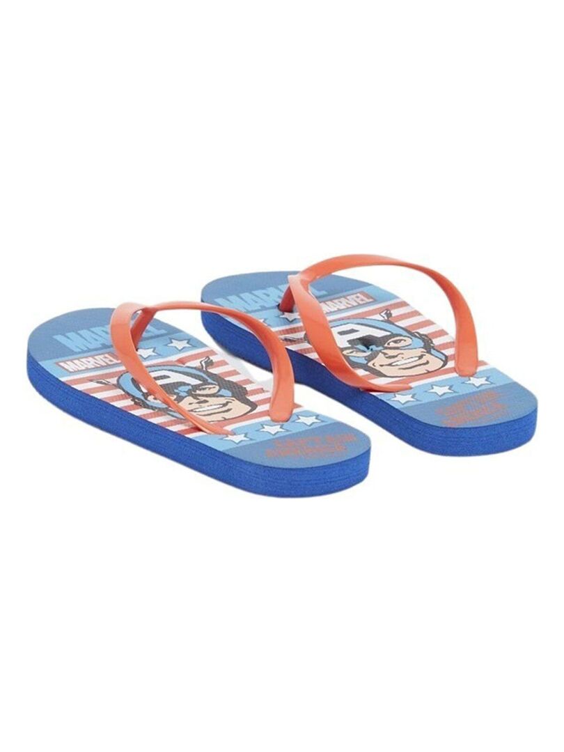 Marvel - Tong garçon imprimé Avengers - Bleu - Kiabi - 9.90€