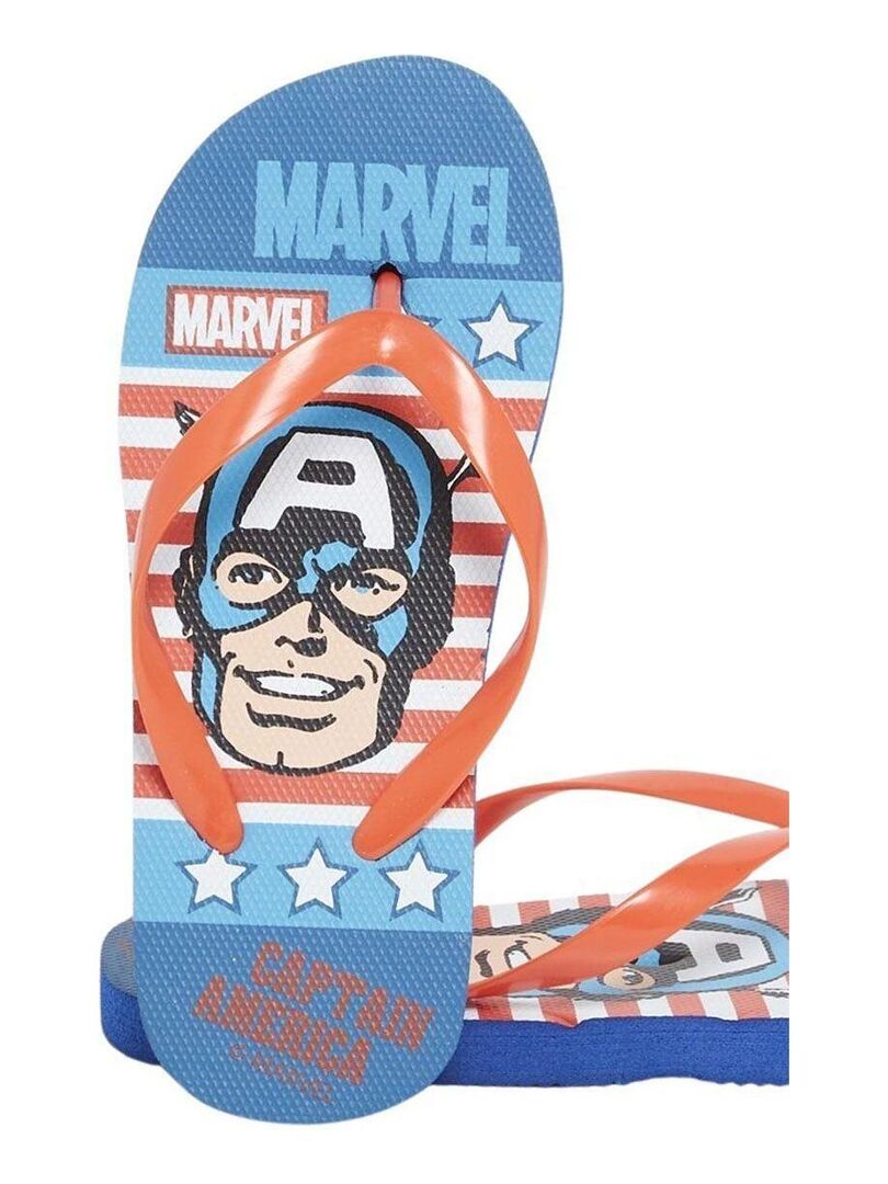 Marvel - Tong garçon imprimé Avengers - Bleu - Kiabi - 9.90€