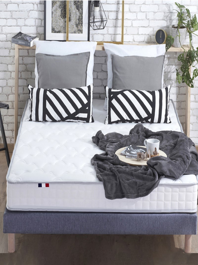 Matelas 100% latex 5 zones ORIGINEL Spécial Dos Sensible Fabriqué en France - Blanc - Maison - 0 ...