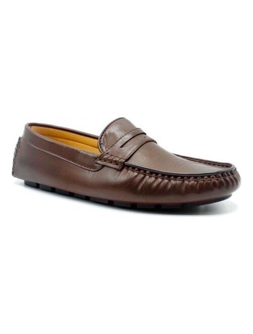 Mocassin marron homme