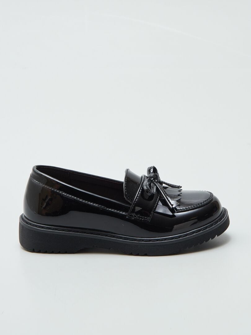 Mocassins Vernis Avec Nœud Fantaisie Noir Kiabi 1920€