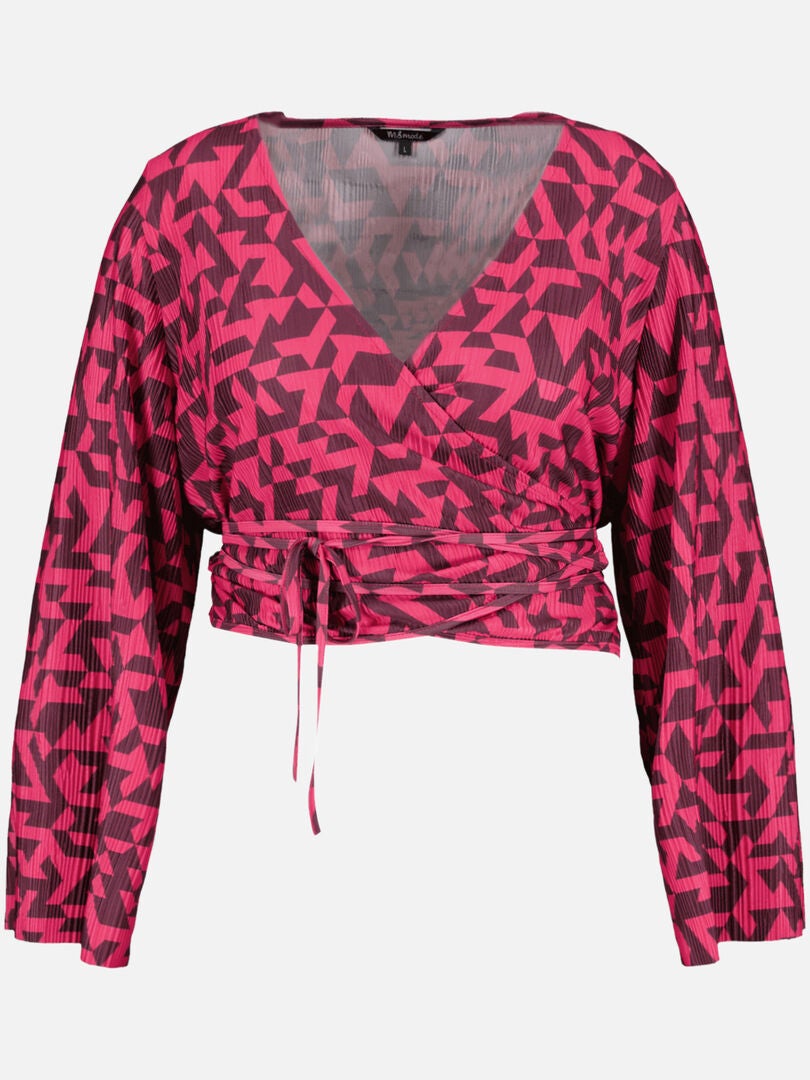 MS MODE Top Top cache-coeur avec imprimé - Rose - Kiabi - nu€