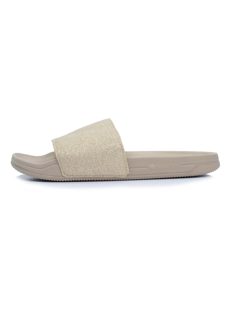Mules claquettes ultra confortables, faciles à enfiler Isotoner - Beige ...