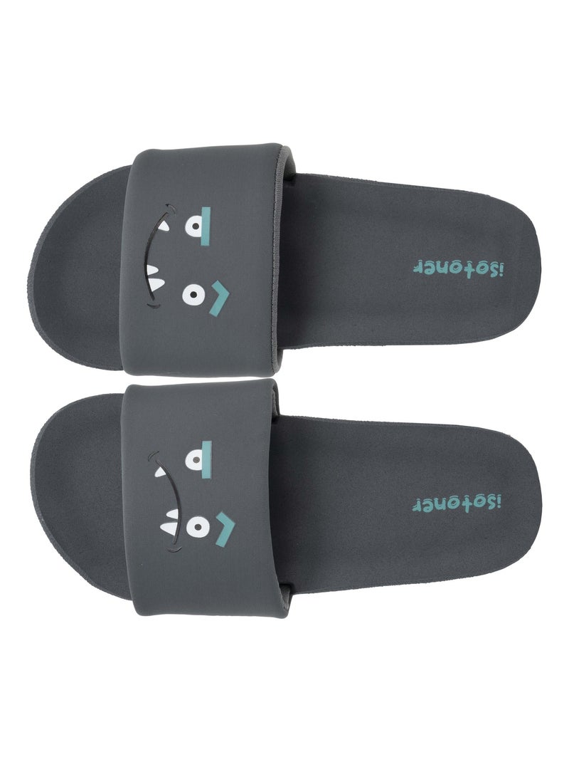 Mules claquettes ultra confortables, faciles à enfiler Isotoner - Gris ...